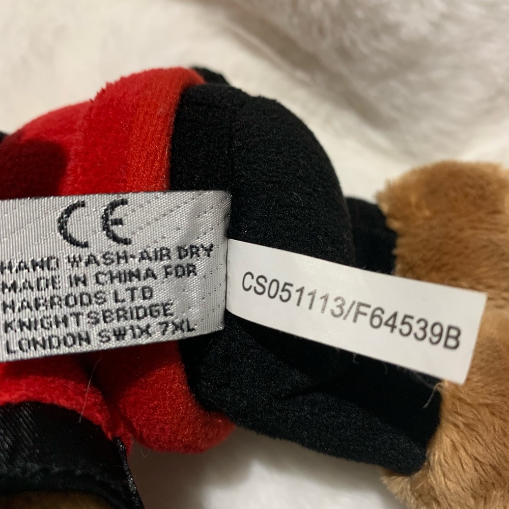 Harrods Knightsbridge London Bear Plush Stuff Toy Euc - Gem